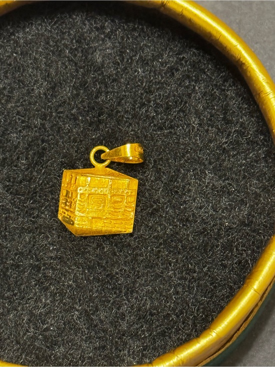 Jewelry | Kaaba Islamic 22k Yellow Solid Gold Pendant 11 Grams New ...